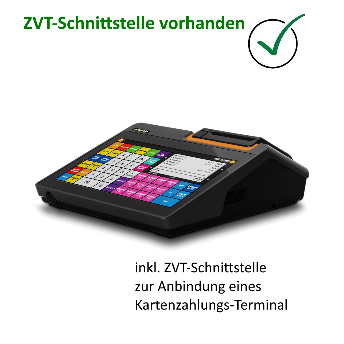 primasello POS Touch-Kassensysteme — primasello Touchscreen Kassensystem X140S inkl. TSE UND ZVT ...